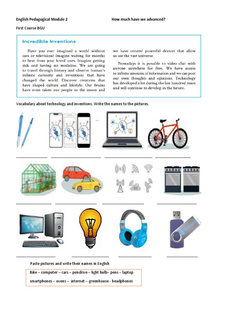 Inventions Class 2 | PDF | Languages | Foreign Language Studies