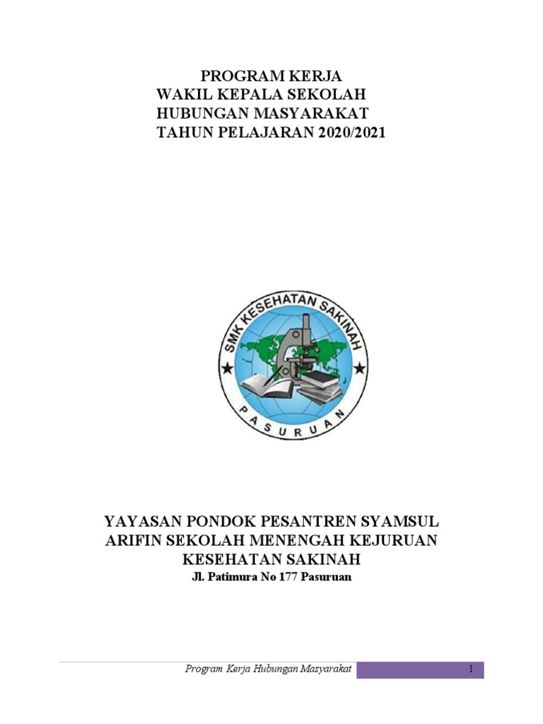 PROGRAM KERJA HUMAS 2020 - 2021-Dikonversi | PDF | Karier ...