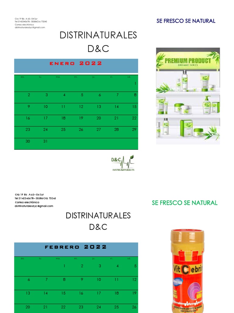Calendario Mes A Mes Pdf