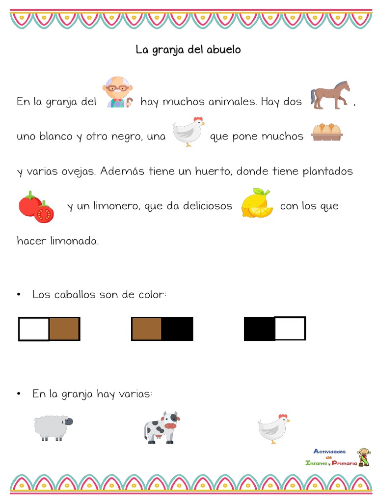 Lecturas cortas con pictogramas para niños | PDF