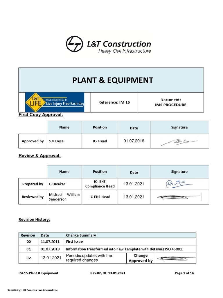 Ensuring Equipment Safety: L&T Heavy Civil Infrastructure's Process for ...