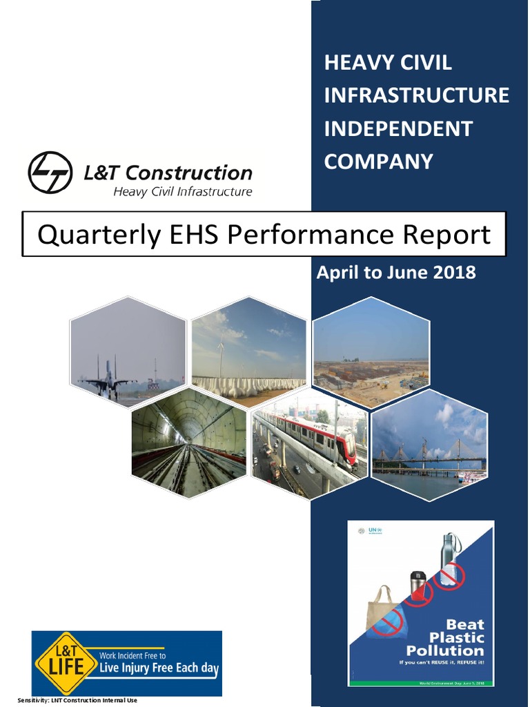 Heavy Civil Infra Quarterly EHS Performance Report - April To June 2018 | PDF | Audit | Human ...
