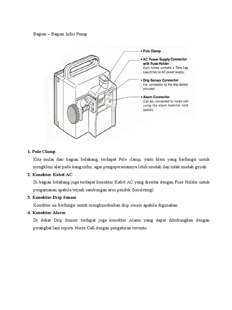 Bagian Bagian Infus Pump | PDF