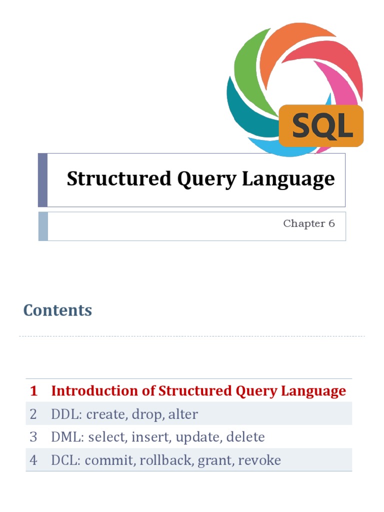 Ch06.1_SQL | PDF | Relational Database | Sql