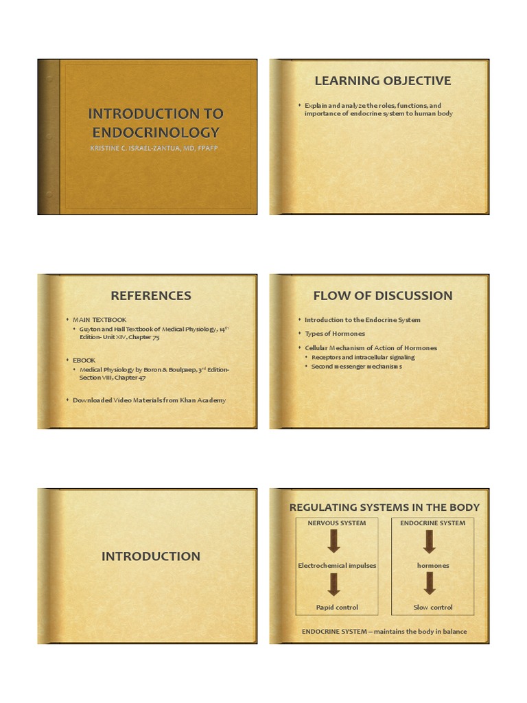 Introduction To Endocrinology Lecture | PDF | Hormone | Endocrine System