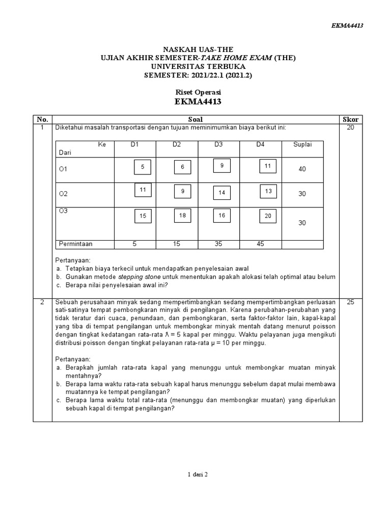 Naskah EKMA4413 The 2 | PDF