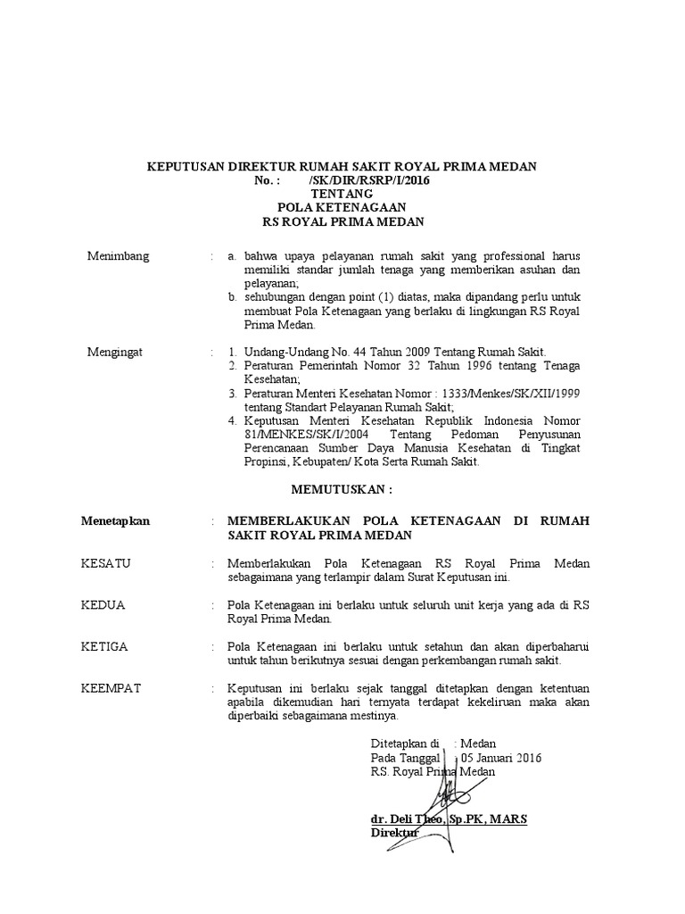 KPS 1. Ep 2 - SK Pola Ketenagaan | PDF