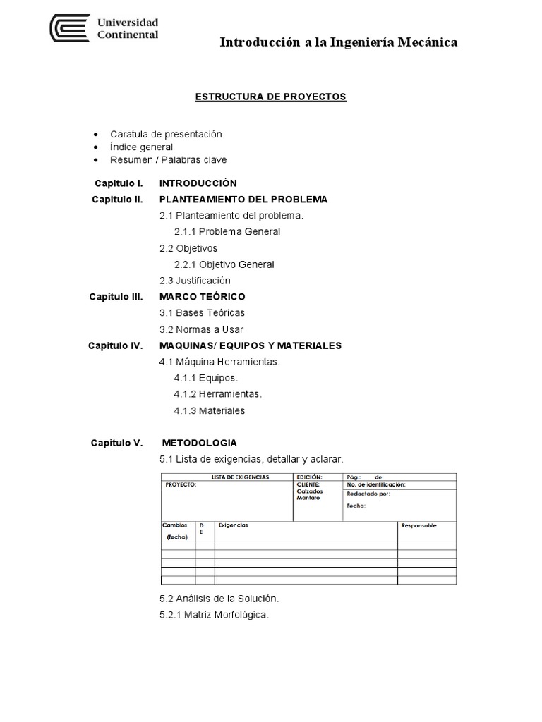 Estructura de Proyectos | PDF