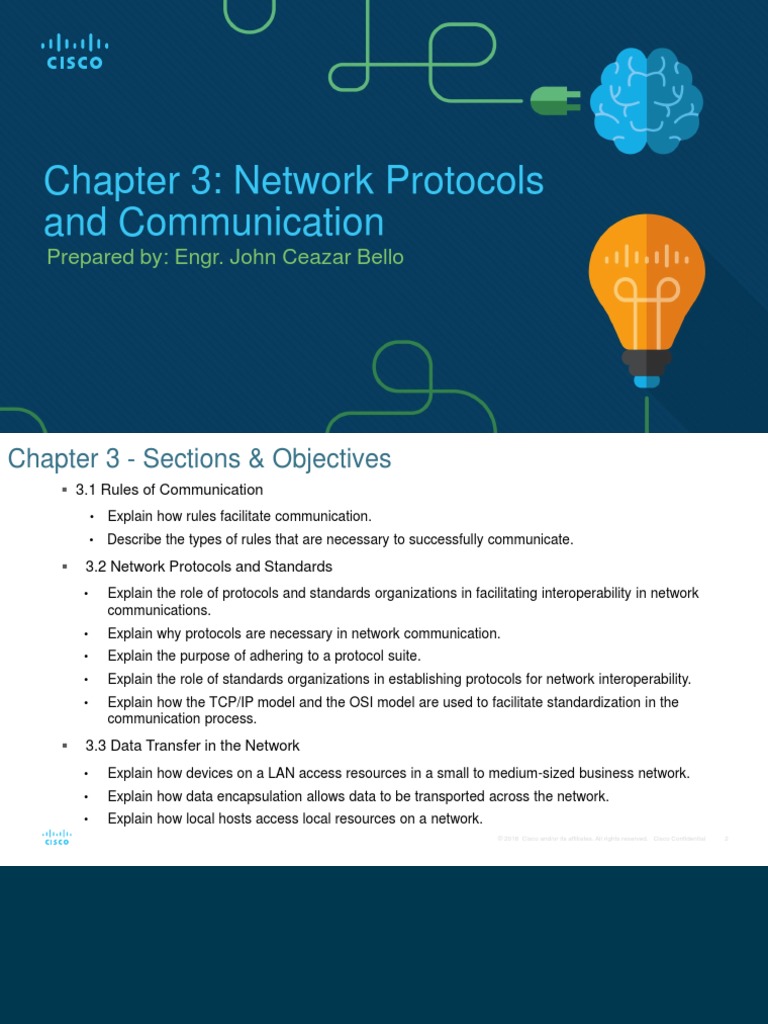 NET102 Chapter3NetworkProtocolsandCommunication | PDF | Internet Protocol Suite | Osi Model