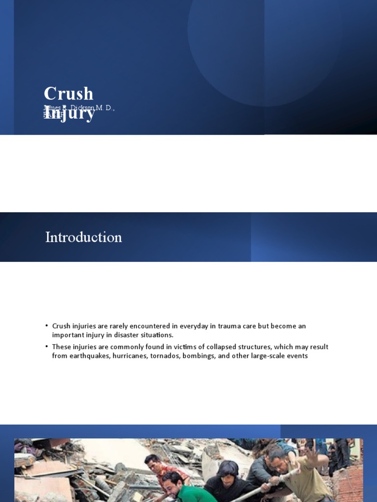 Crush Injury | PDF | Intravenous Therapy | Electrocardiography