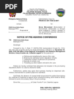 SAMPLE Notice of Pre Hearing Conference and Script | PDF | Social ...