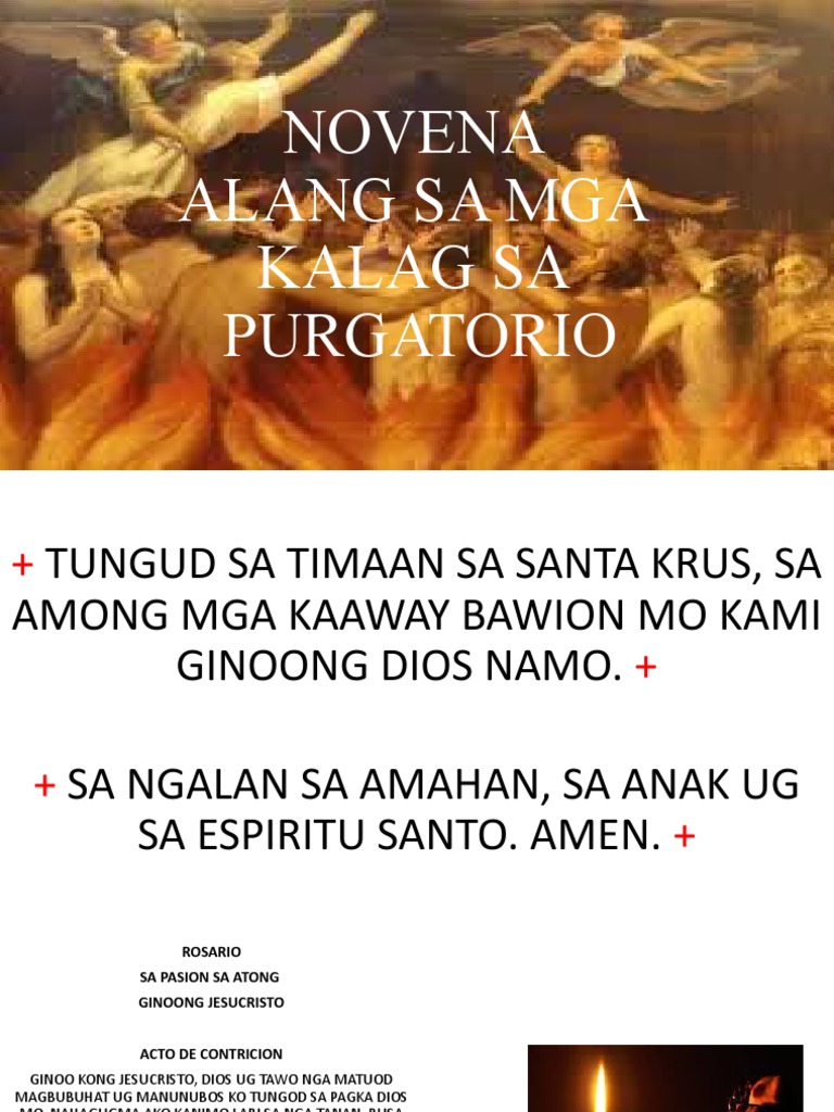 Novena Alang Sa Mga Kalag Sa Purgatorio | PDF