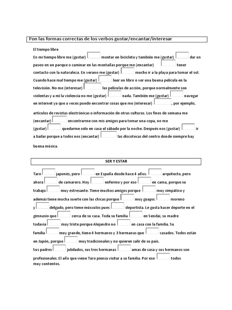 Ejercicios A1 A Pdf Comedor