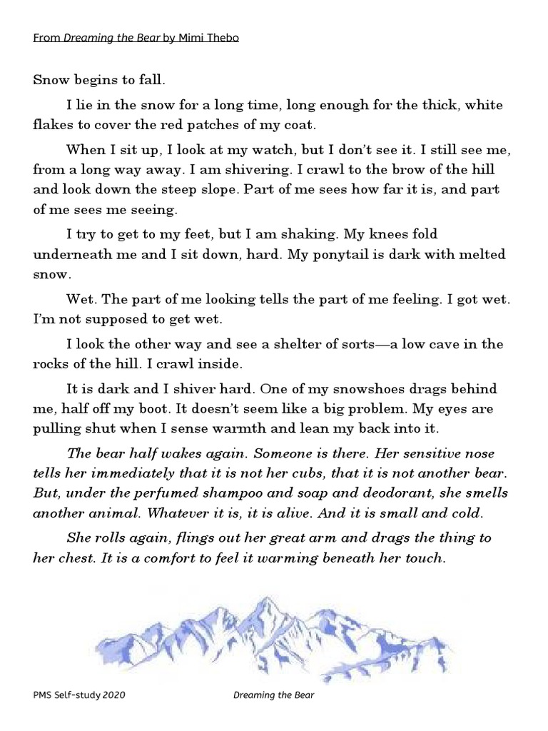 Blake English - Dreaming The Bear | PDF