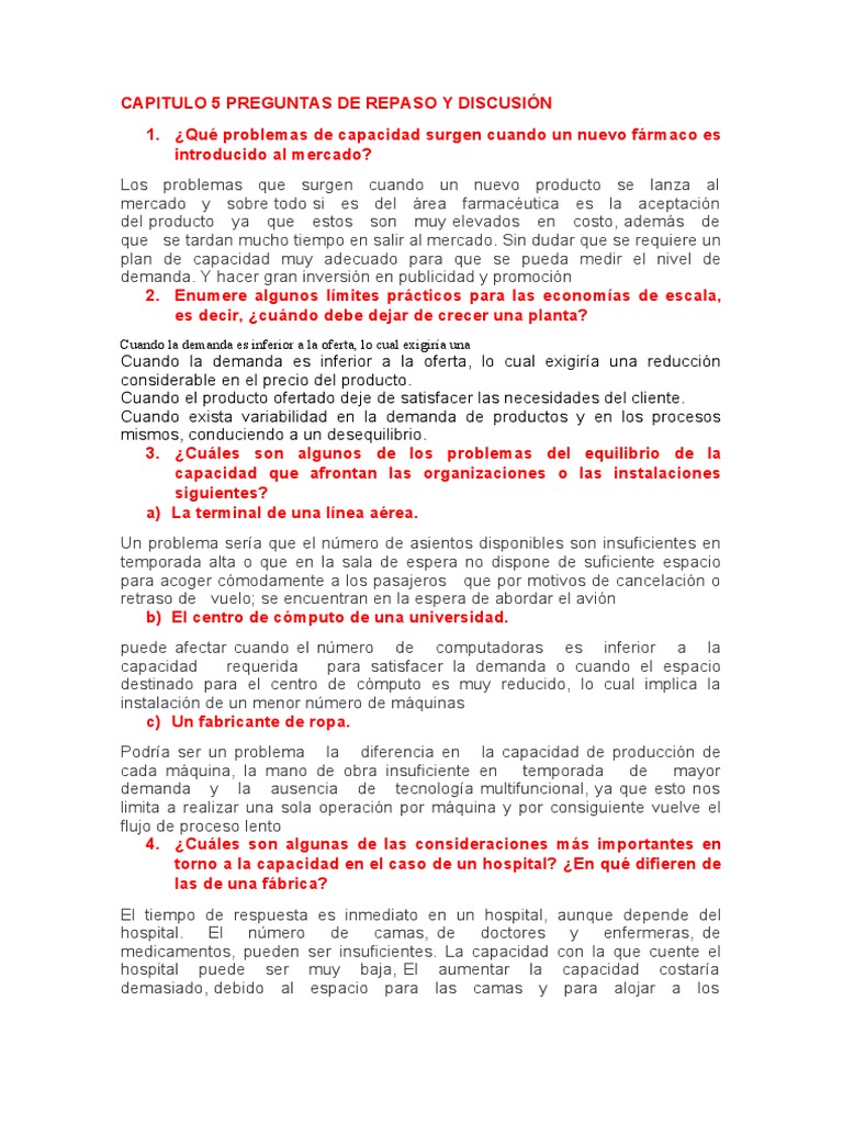 Preguntas de Repaso y Discusión | PDF | Mercado (economía) | Producto ...