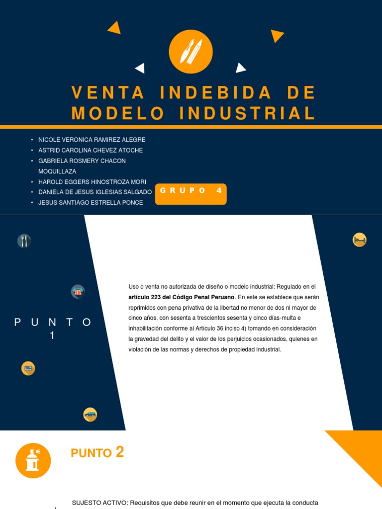 Grupo 4 - Venta Indebida de Modelo Industrial | PDF | Derecho penal ...