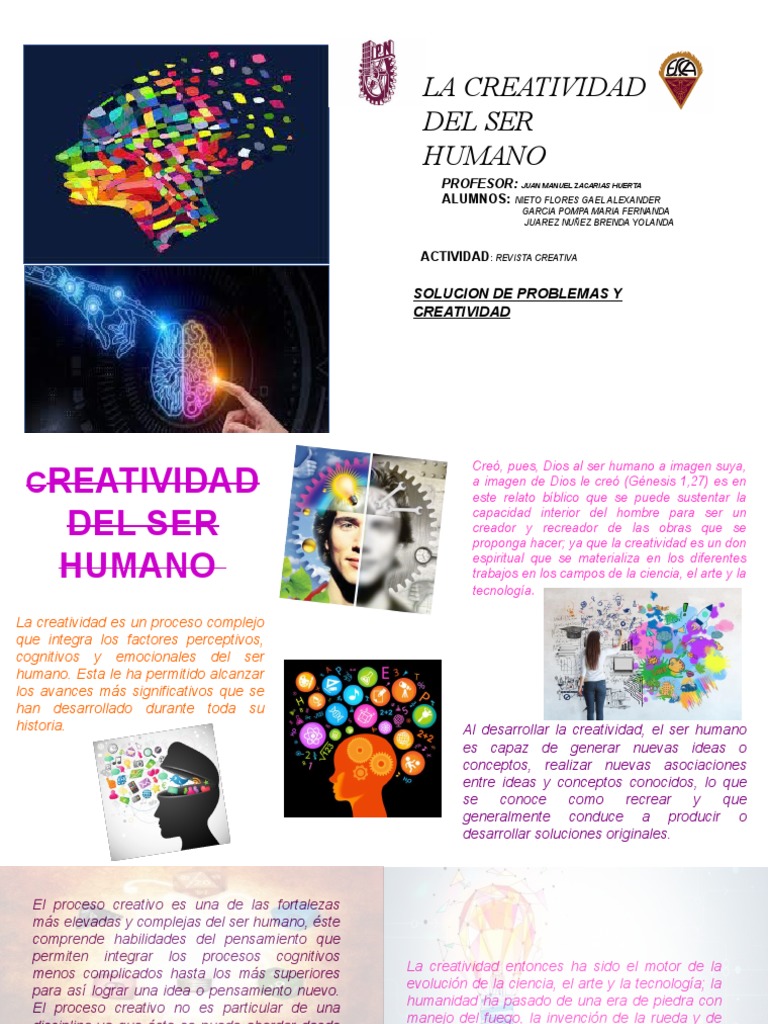 Creatividad Del Ser Humano | PDF | Creatividad | Pensamiento