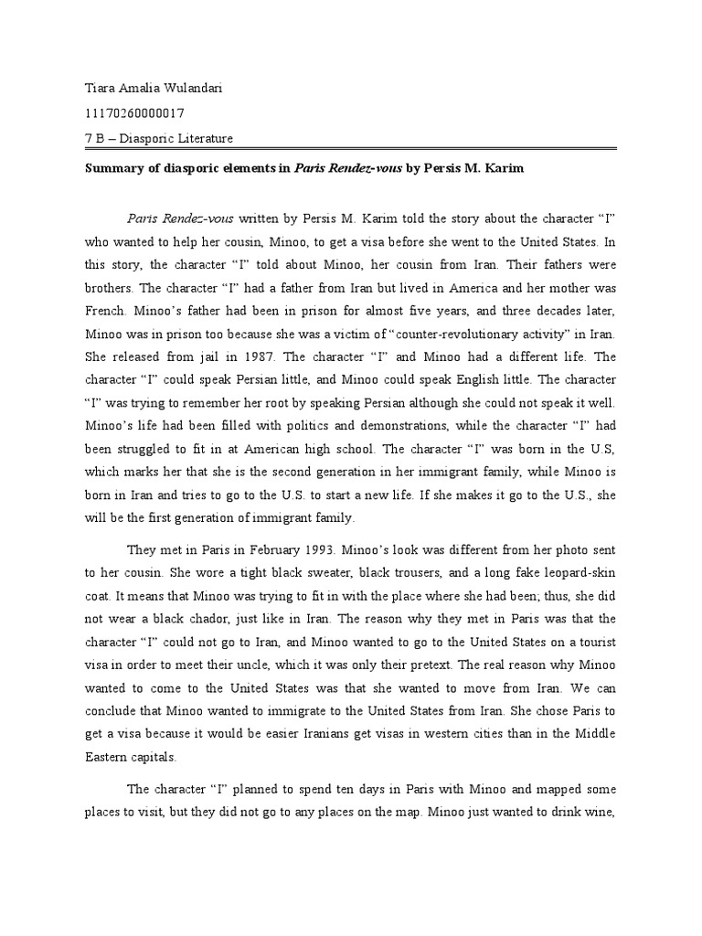 A Tale of Diaspora: Minoo's Journey to Start a New Life Abroad and the ...