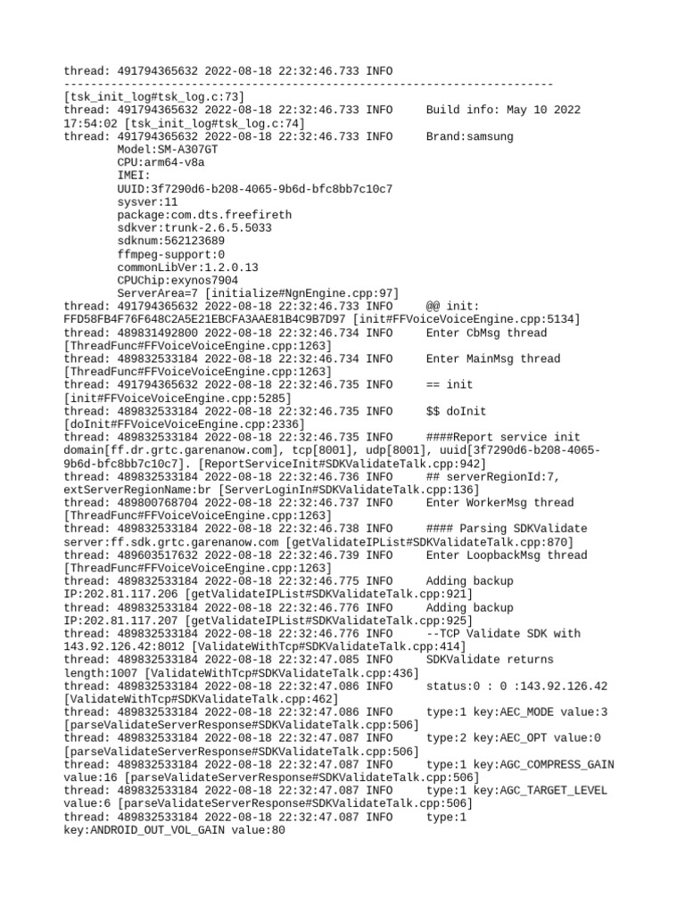 FFRTC Log | PDF | Internet | Computer Science