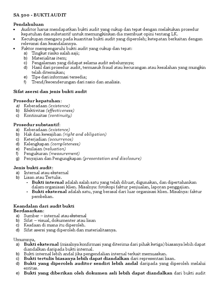 Ringkasan SA 500 580 1658022846 | PDF