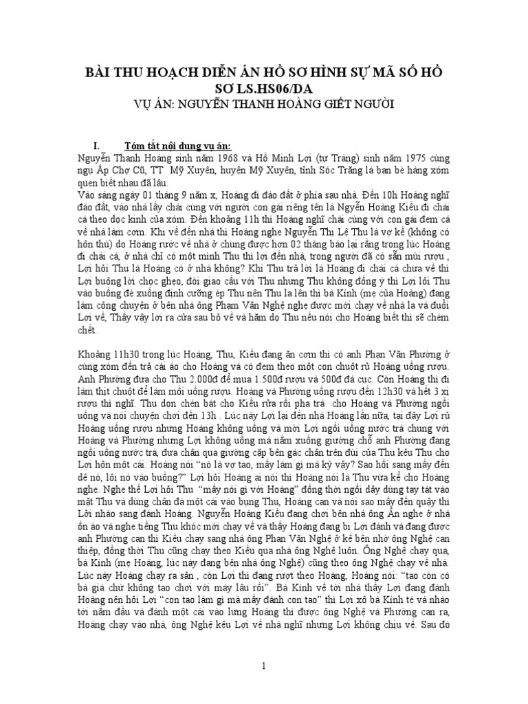 Thu Hoach-HS - 06 Nguyen Thanh Hoang | PDF