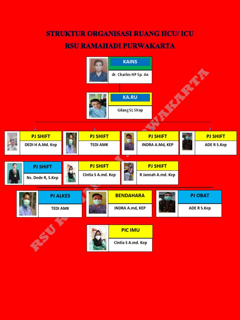 Struktur Organisasi Icu 2022 | PDF
