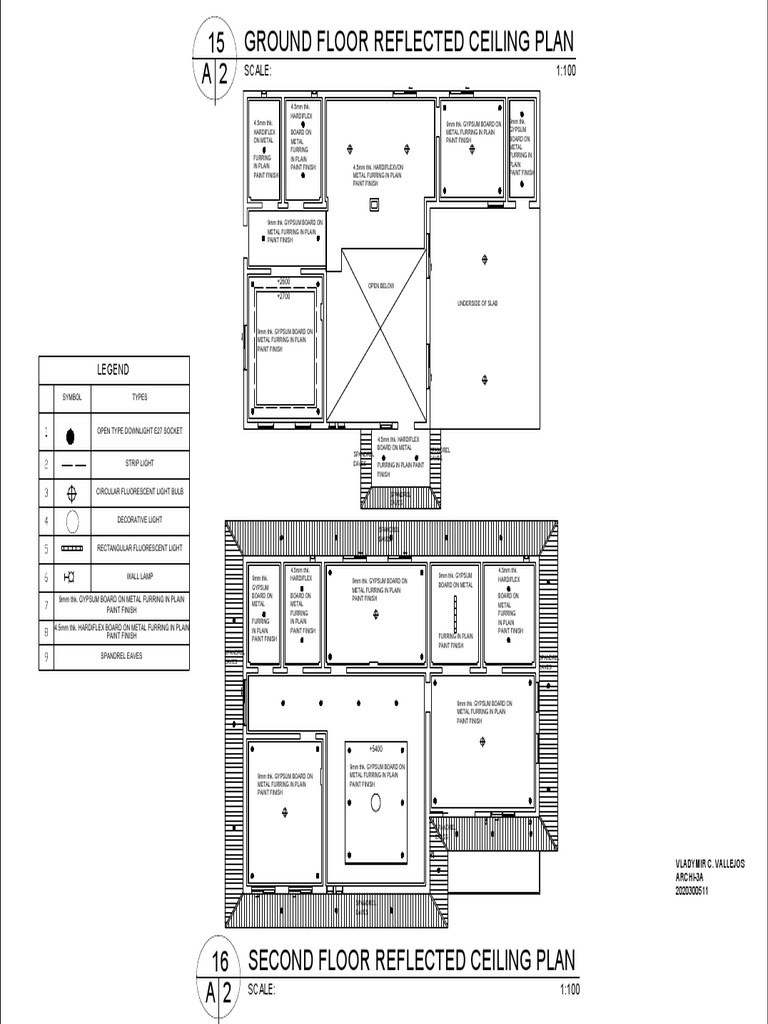 Reflected Ceiling Plan | PDF | Manufactured Goods | Equipment