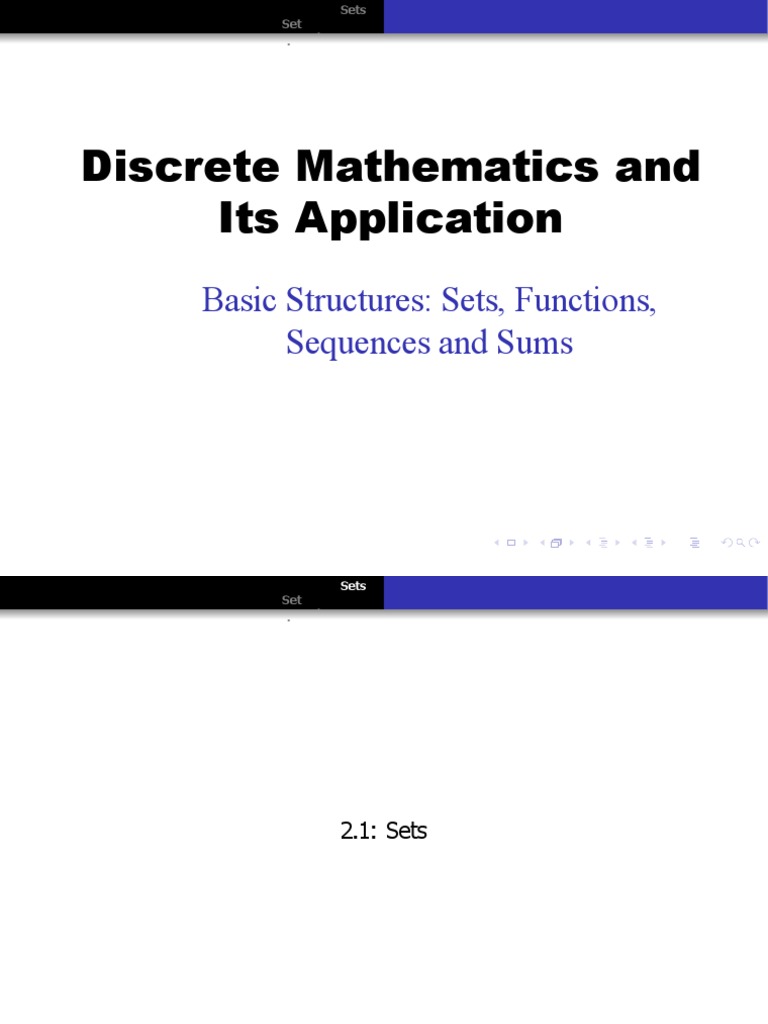 Chapter 2 - Discrete-Mathematics-Set-Operations-Discrete-Mathematics-Basic-Structures-Sets | PDF ...