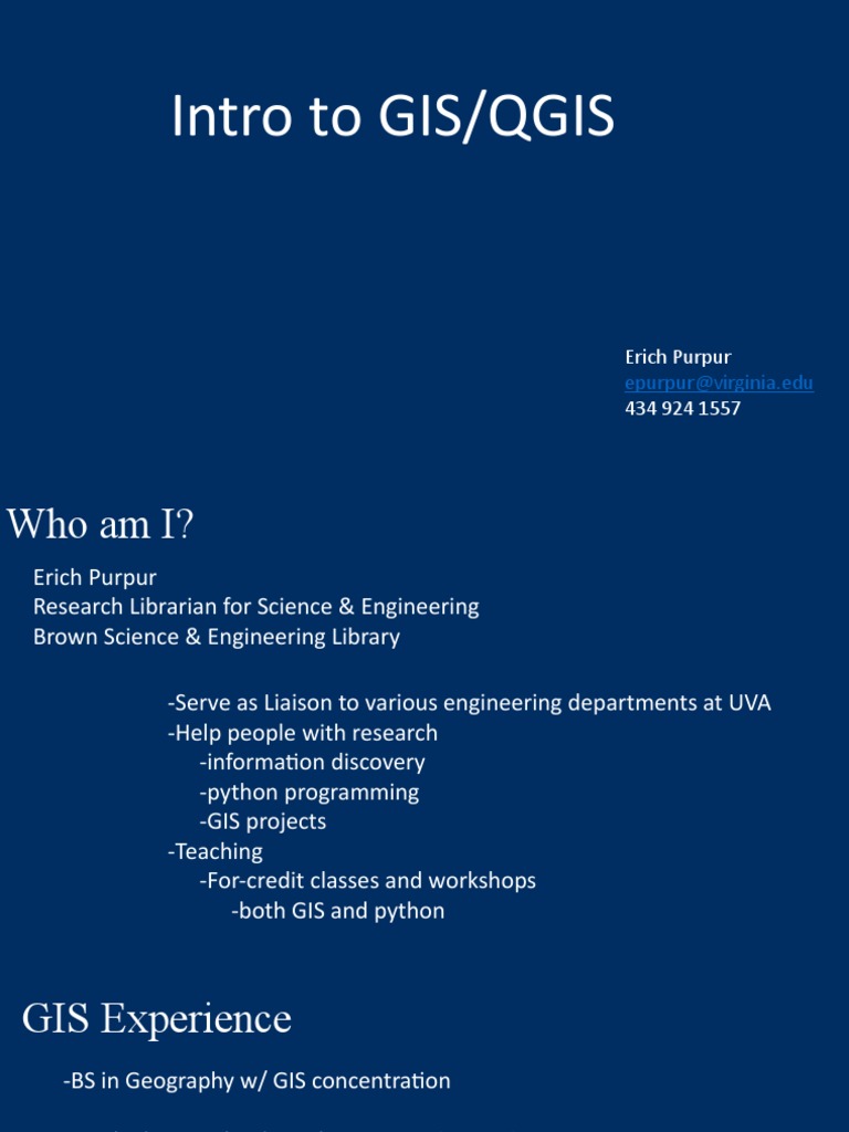 Intro-to-QGIS-Workshop | PDF | Arc Gis | Geographic Information System