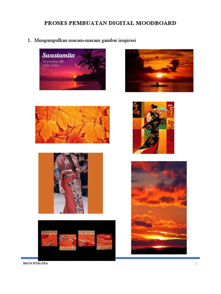 Proses Pembuatan Digital Moodboard | PDF