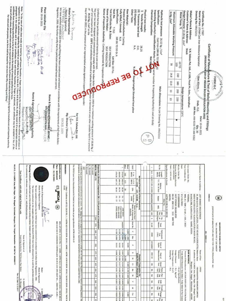 IBR Pipes SVR - 2.11.22 | PDF