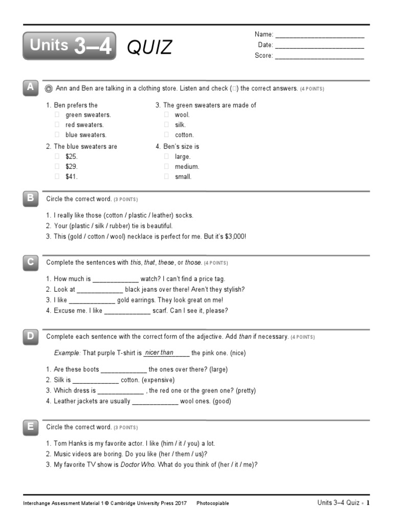 IC5 L1 WQ U3to4 | PDF | Softlines (Retail) | Fashion
