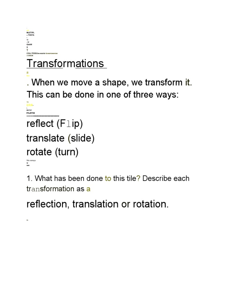 Transformations and Volume in Geometry | PDF | Volume | Geometric Shapes