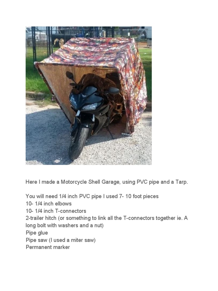 Here I Made A Motorcycle Shell Garage | PDF | Art | Technology ...