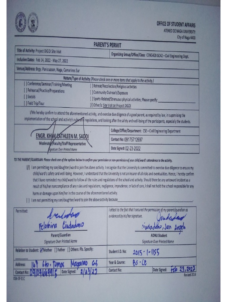 Ciudadano,Jan Angelo | PDF