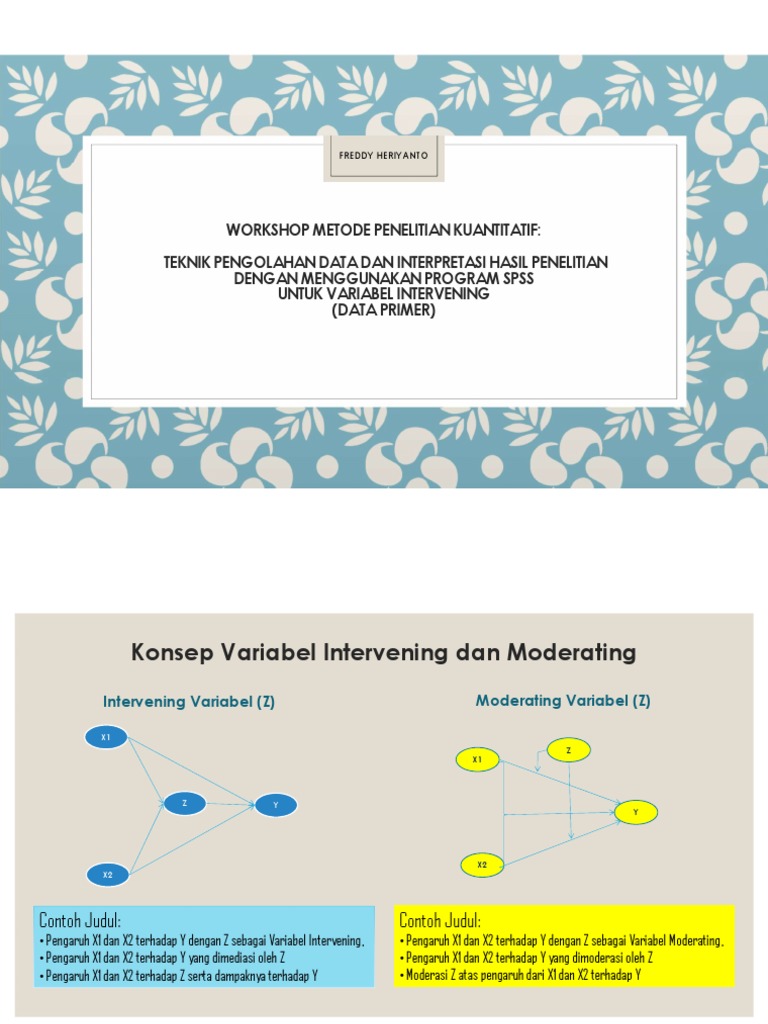 Model Penelitian Variabel Intervening | PDF