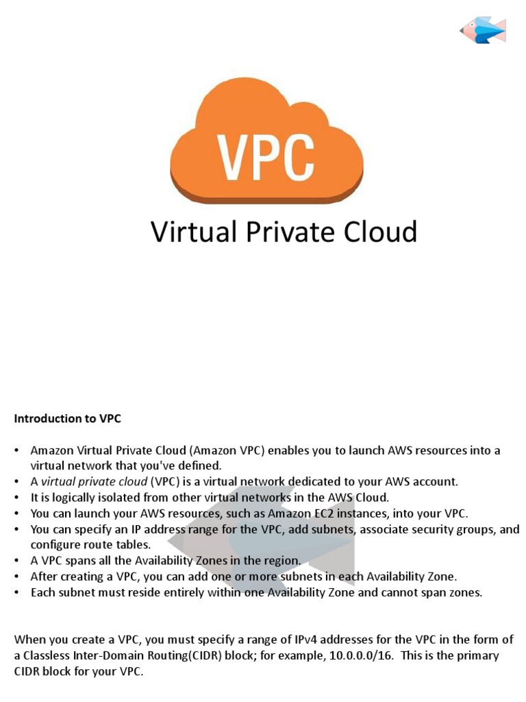 Module 7 - Virtual Private Cloud (VPC) | PDF | Ip Address | Internet