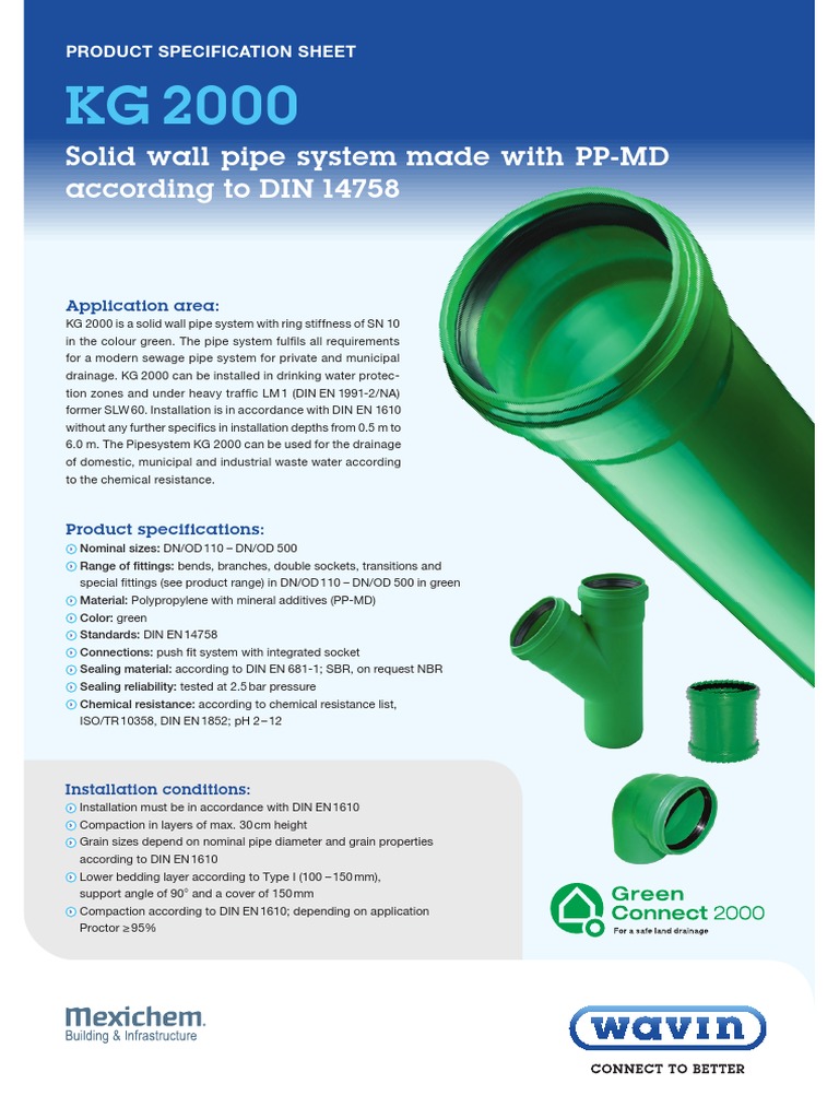 Solid Wall Pipe System Made With PP-MD According To DIN 14758 | PDF ...