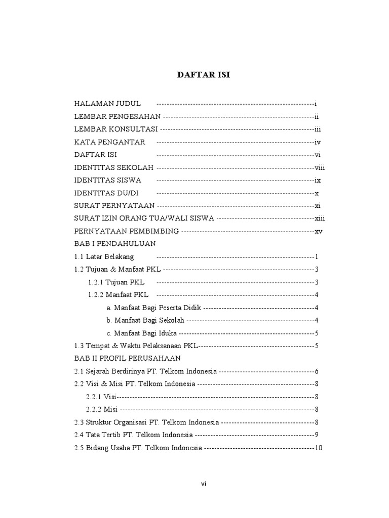 Daftar Isi | PDF
