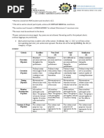 Midterm - Performance Task Rubrics | PDF | Dances | Aerobic Exercise