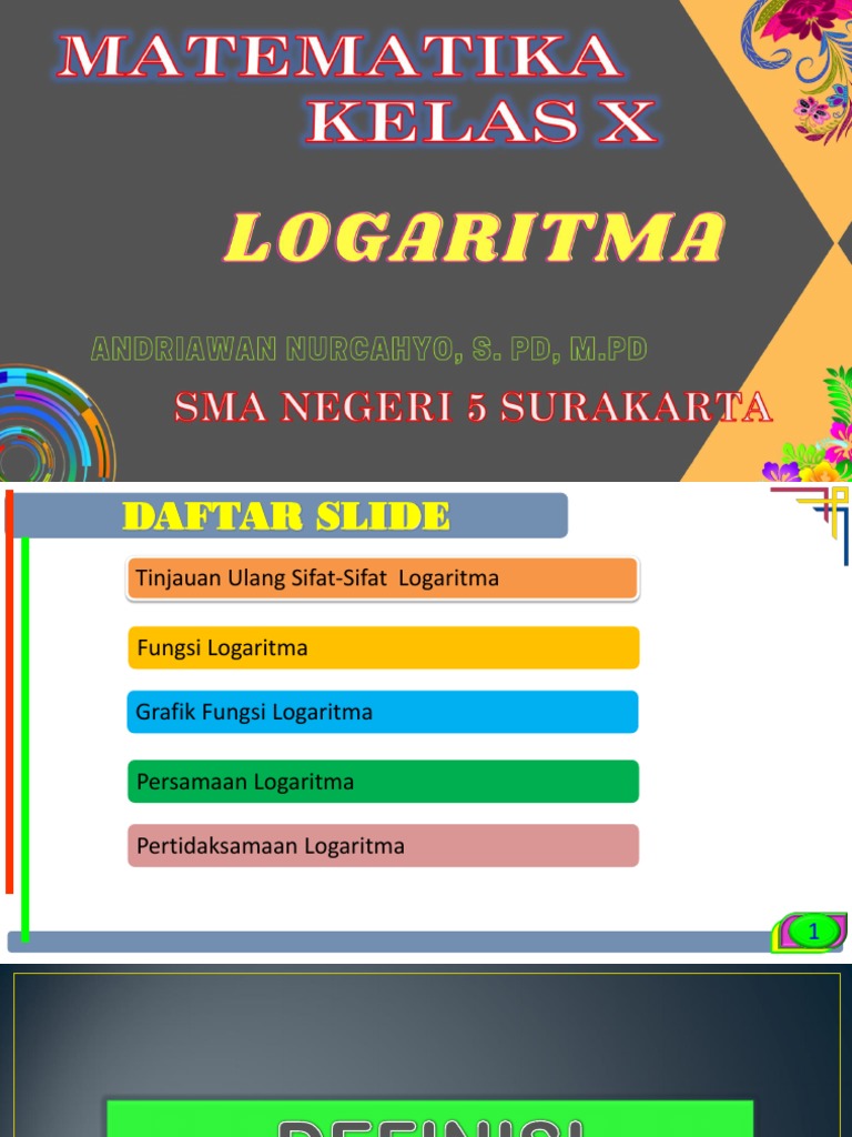 Soal dan Pembahasan Logaritma | PDF