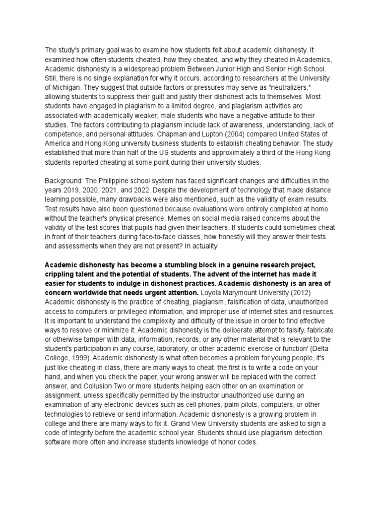 Introduction and RRL | Download Free PDF | Academic Dishonesty