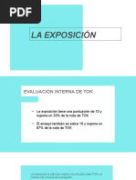 Esquema de La Exposición en TDC | PDF | Conocimiento