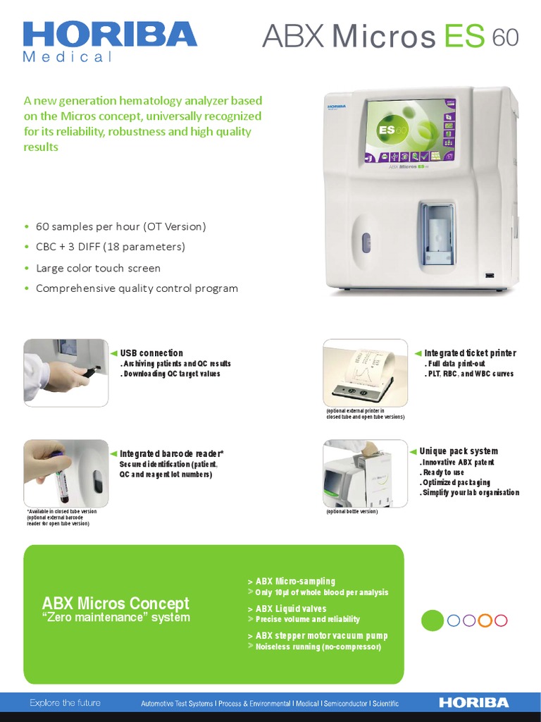 ABX - Micros - Es - 60 - 2017 05 02 14 46 40 | PDF | Vacuum Tube | Barcode