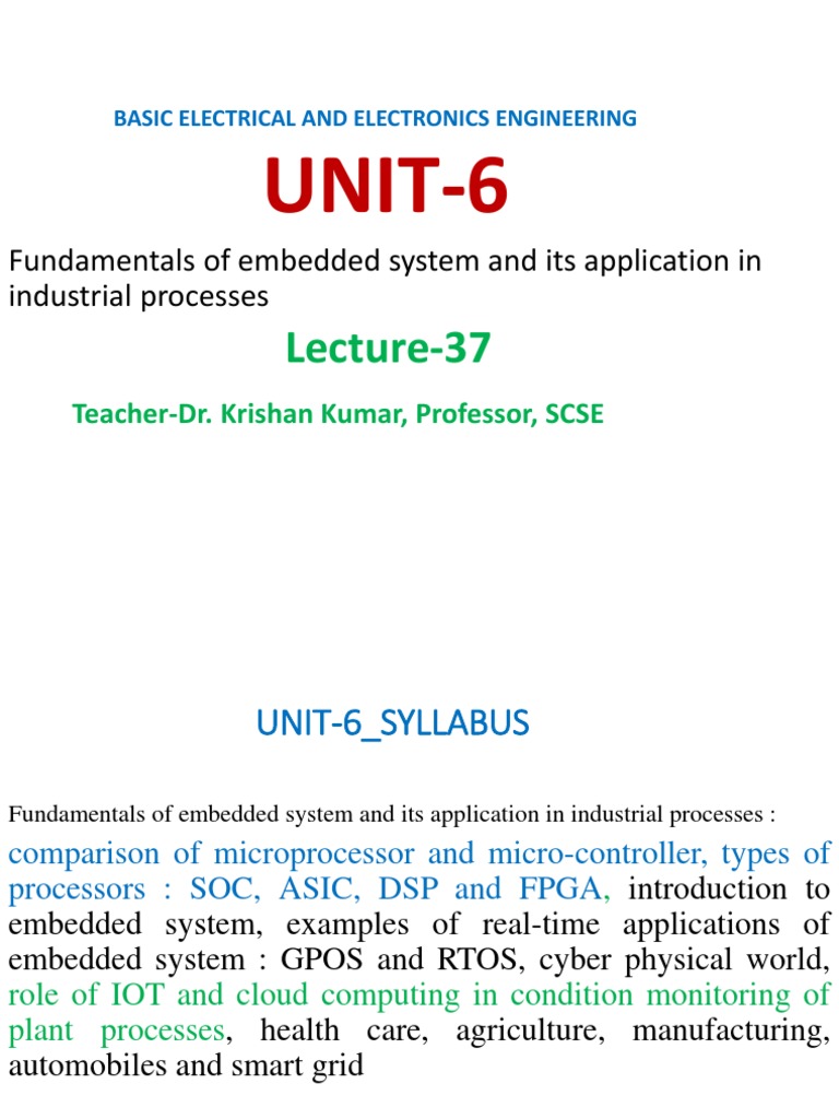ECE131 Unit6 Part1 K2 | Download Free PDF | Internet Of Things | Operating System