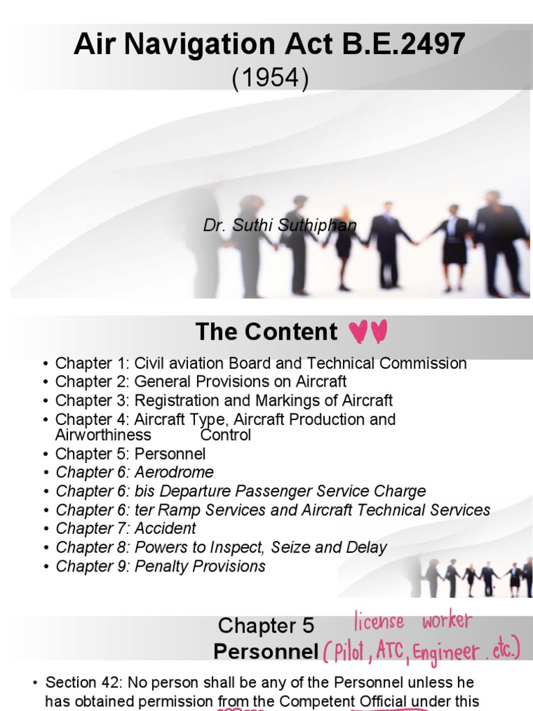 Air Navigation Act Overview 1954 | PDF | Aviation | Transport