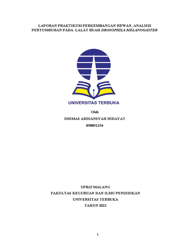 Laporan Praktikum Perkembangan Lalat Buah | PDF Laporan Praktikum Perkembangan Lalat Buah | PDF