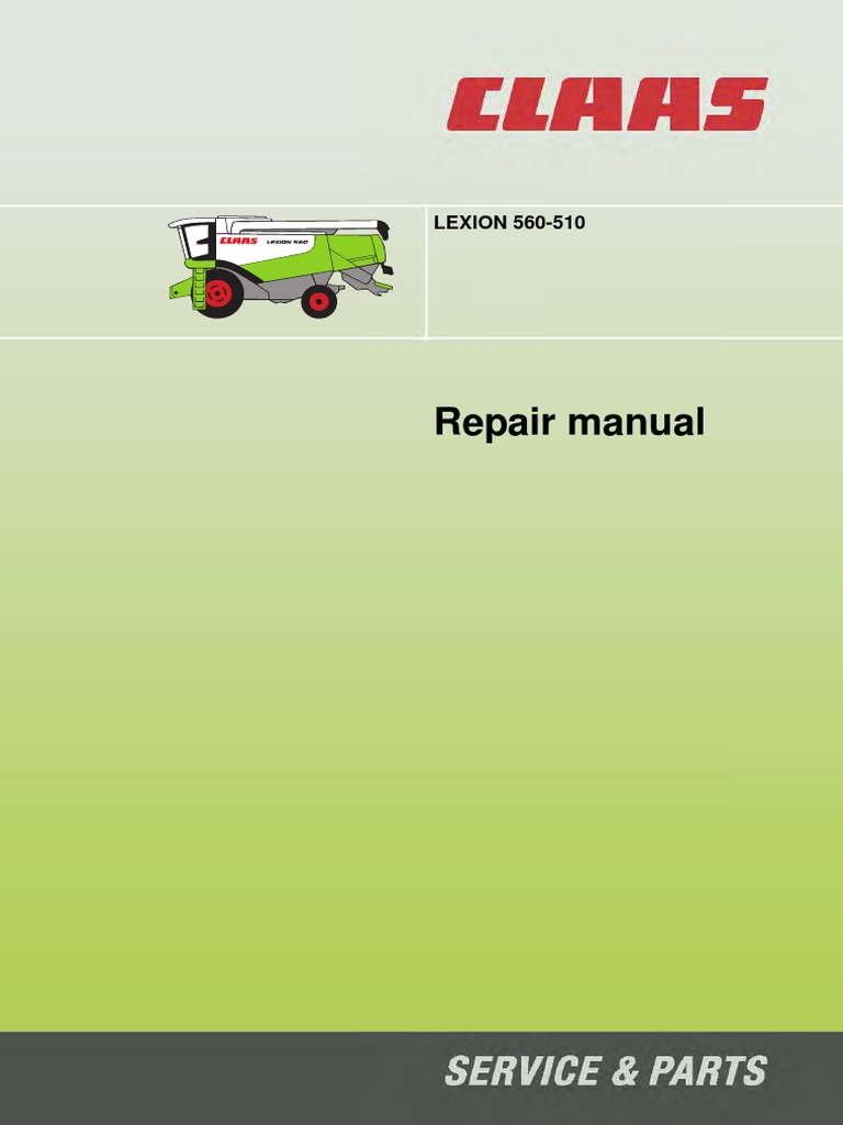 Dokumen - Tips - Claas Lexion 560 540 Combine Type 584 Service Repair Manual 1610560627 | PDF ...