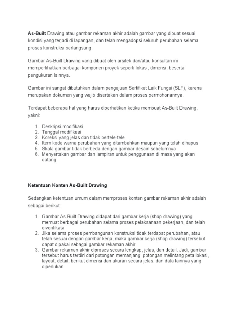 As BUILT DRAWING | PDF