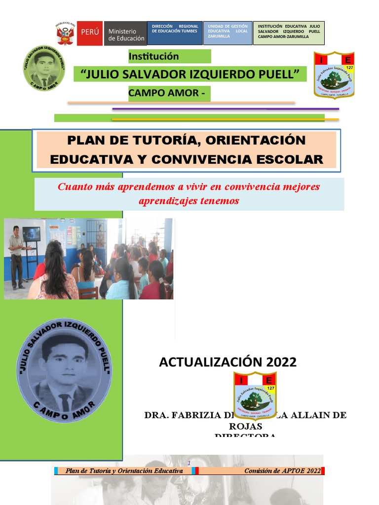 Plan de Tutoría de La Ie 127 Nuevo | PDF | La violencia contra las mujeres | Plan de estudios
